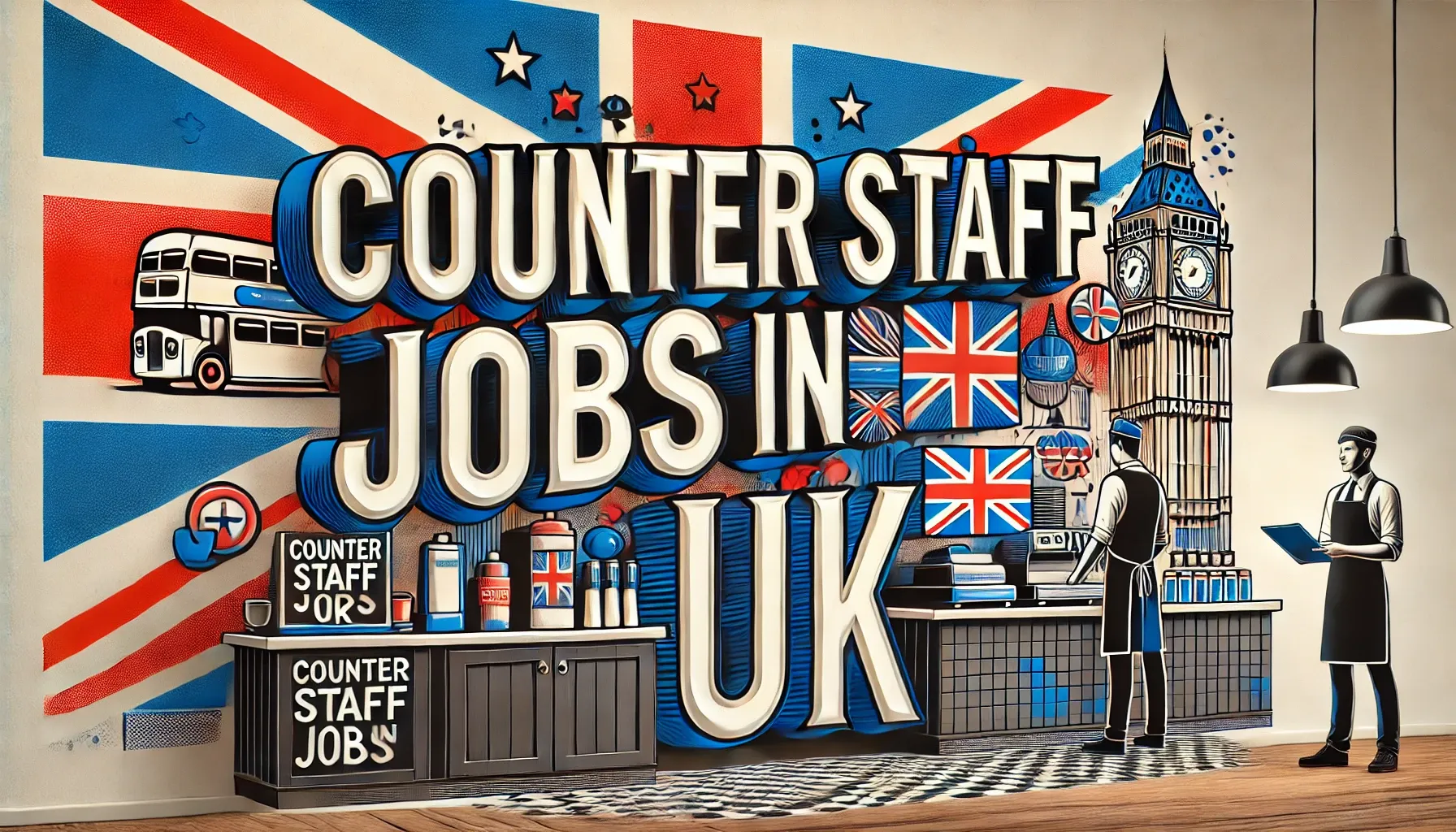 Counter Staff Jobs in UK with Visa Sponsorship 2026 (£8 to £12 Per Hour)