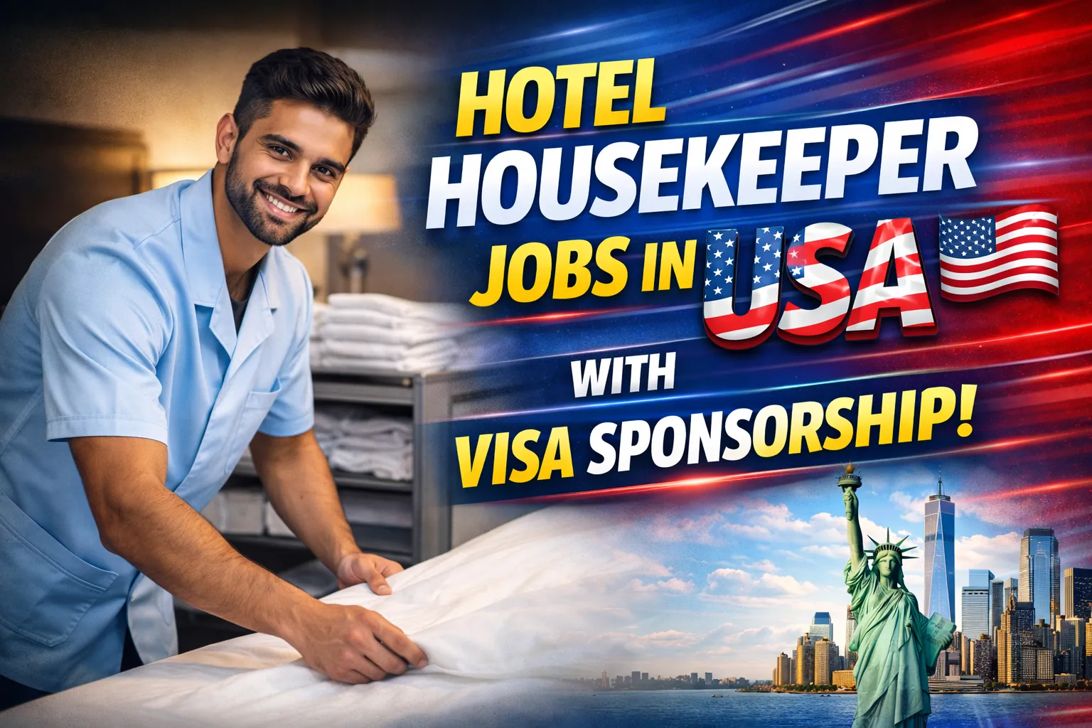Hotel Housekeeper Jobs in USA with Visa Sponsorship 2026