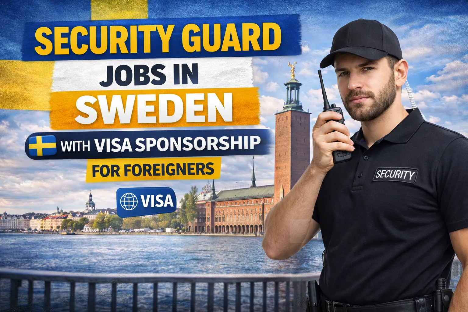 Security Guard Jobs in Sweden with Visa Sponsorship for Foreigners 2026