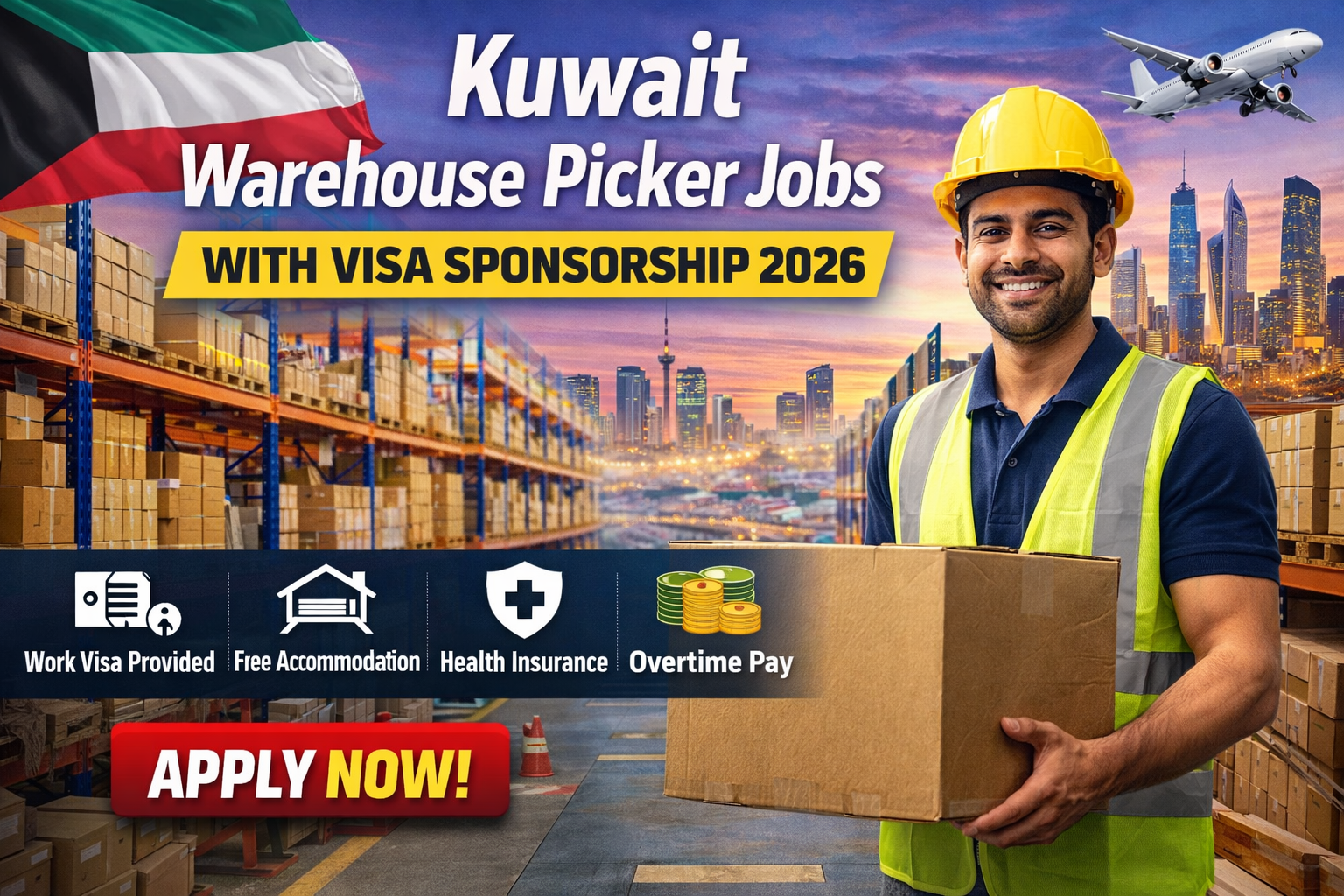 Kuwait Warehouse Picker Jobs with Visa Sponsorship 2026