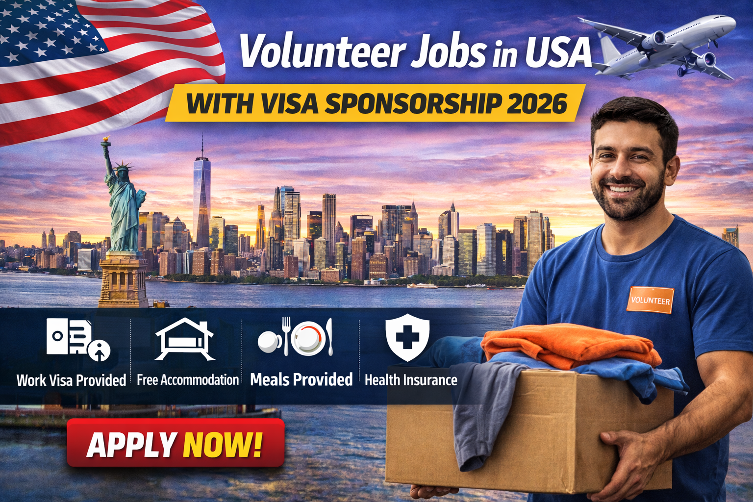 Volunteer Jobs in the USA with Visa Sponsorship 2026