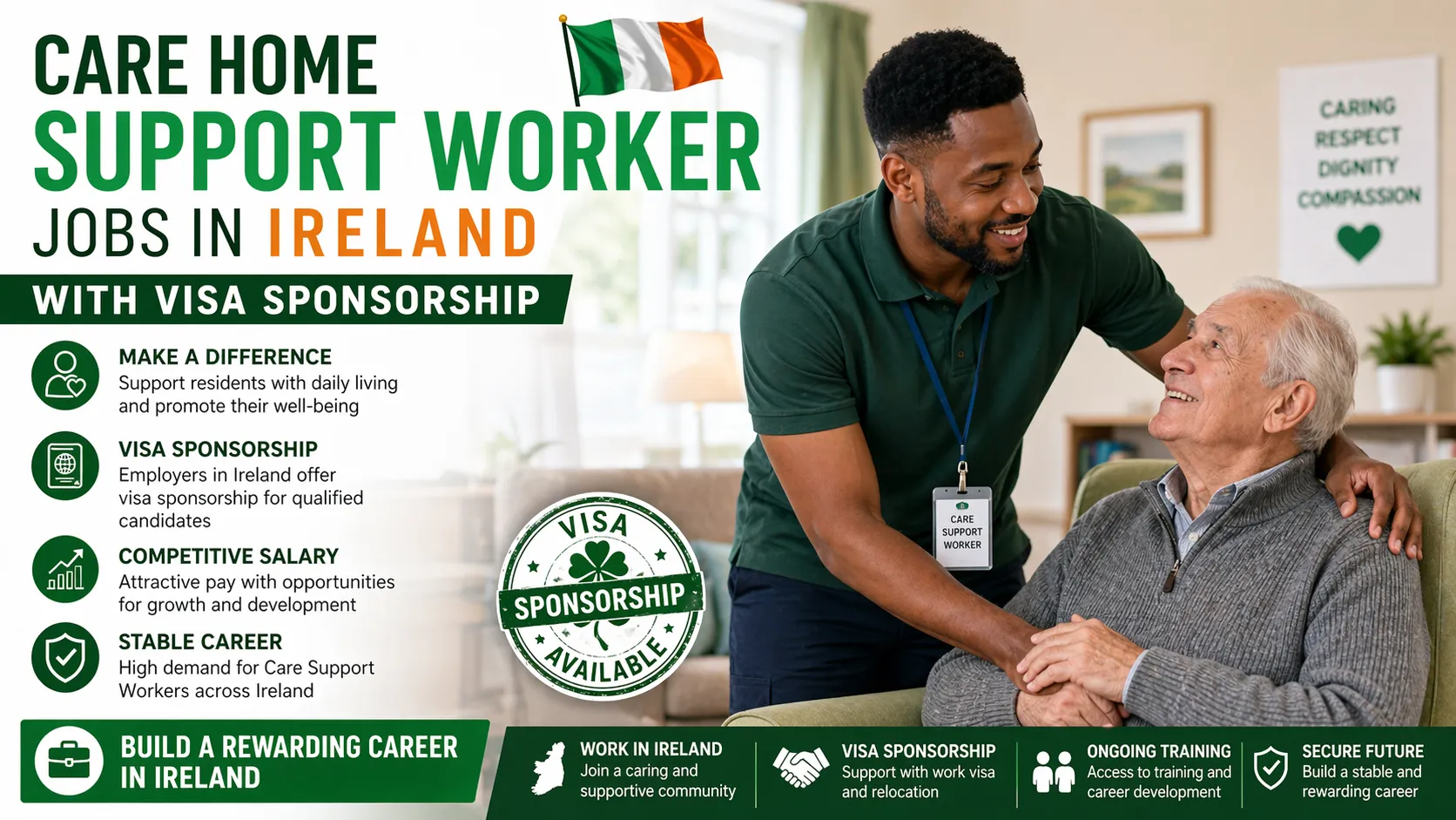 Care Home Support Worker Jobs in Ireland with Visa Sponsorship 2026