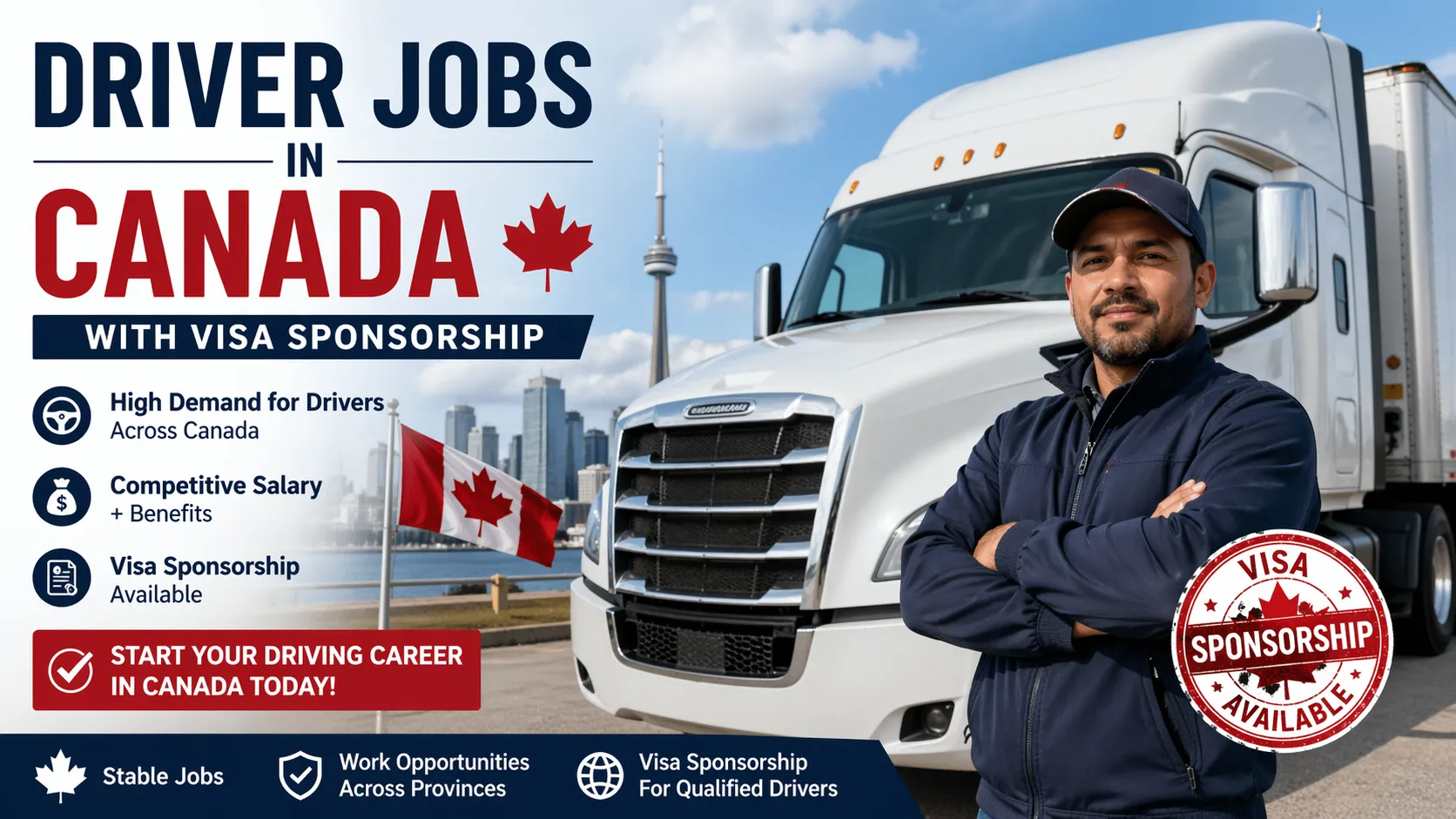 Driver Jobs in Canada with Visa Sponsorship 2026