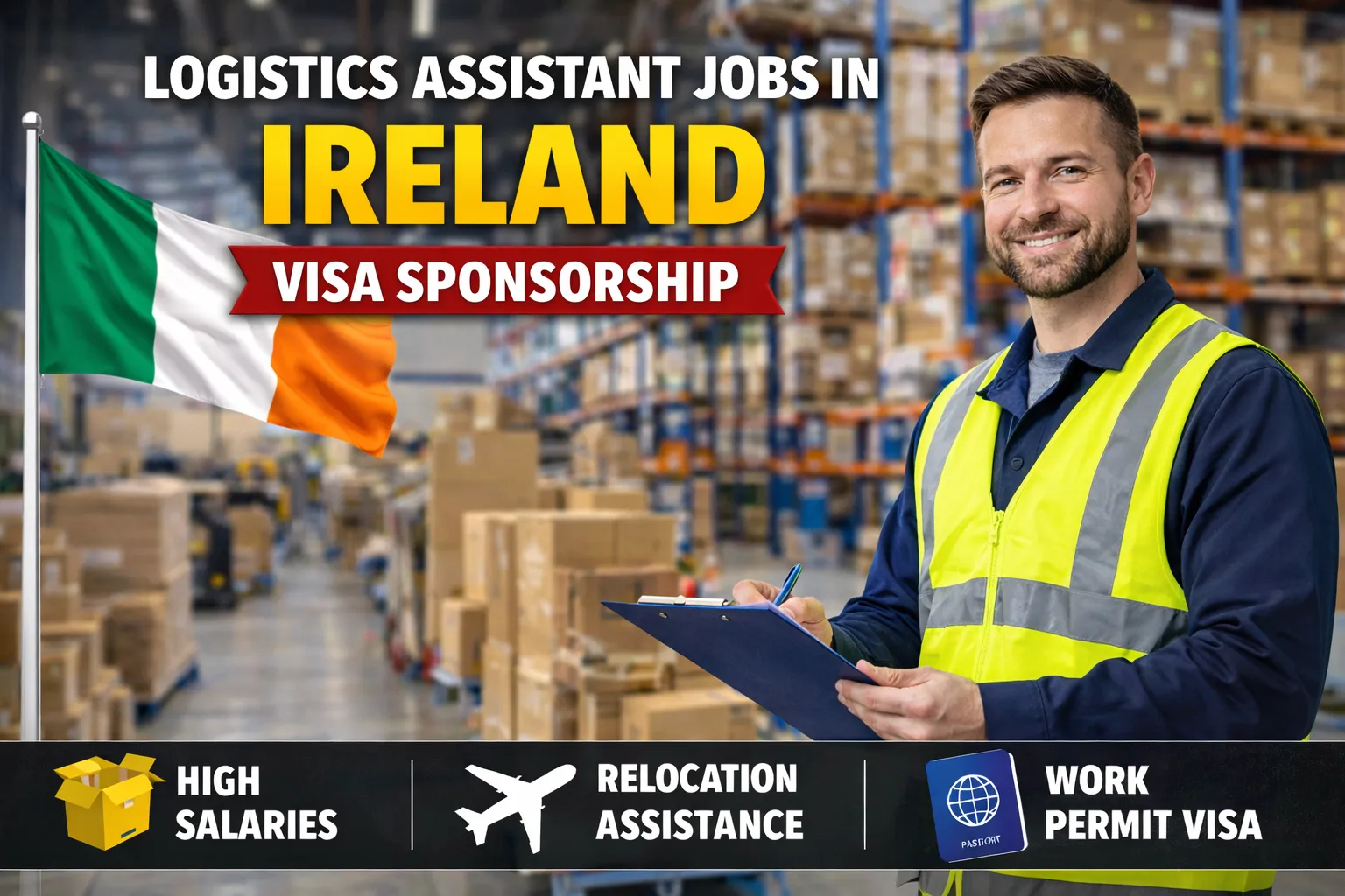 Logistics Assistant Jobs in Ireland with Visa Sponsorship 2026