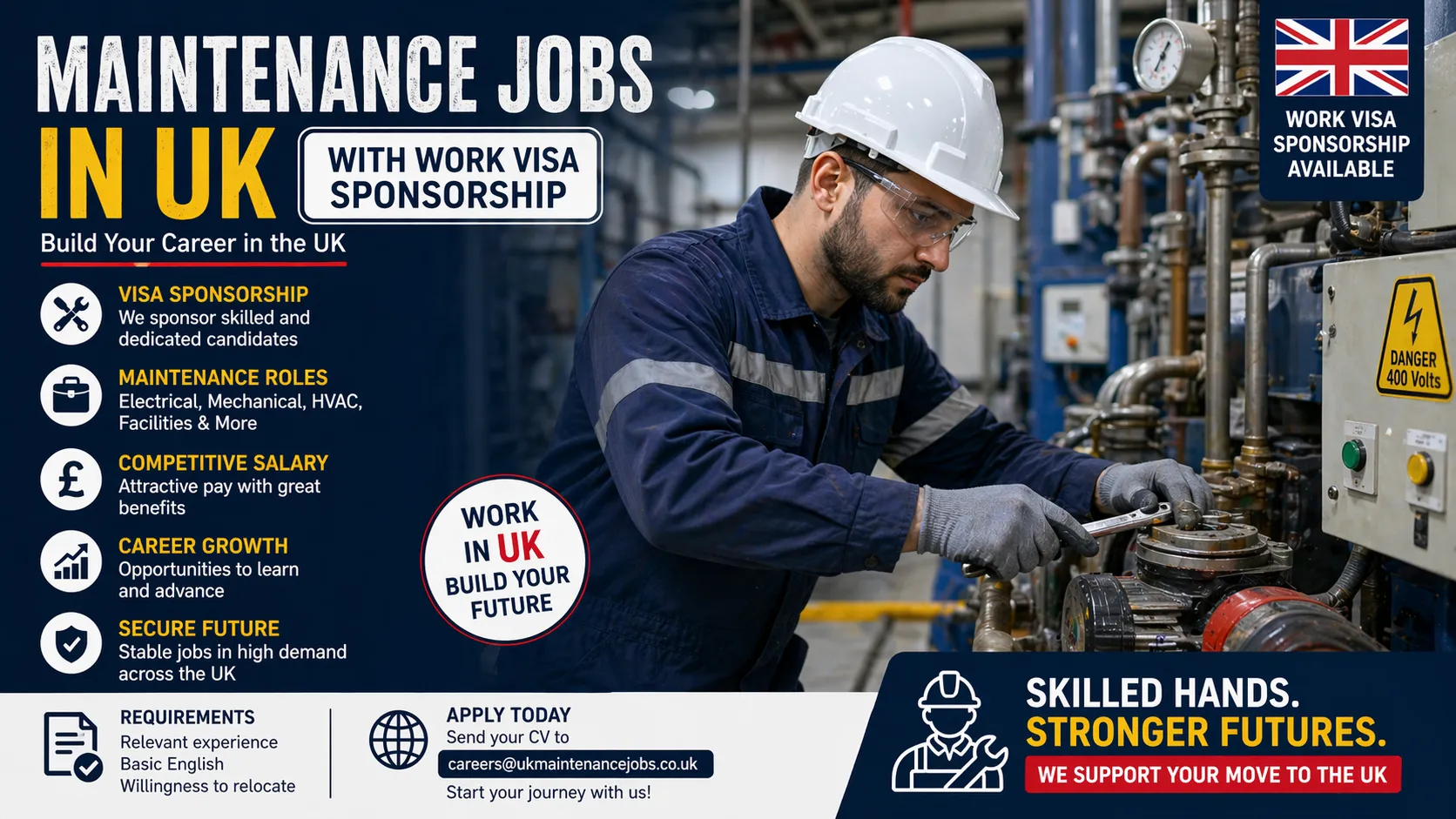 Maintenance Jobs in UK with Work Visa Sponsorship 2026