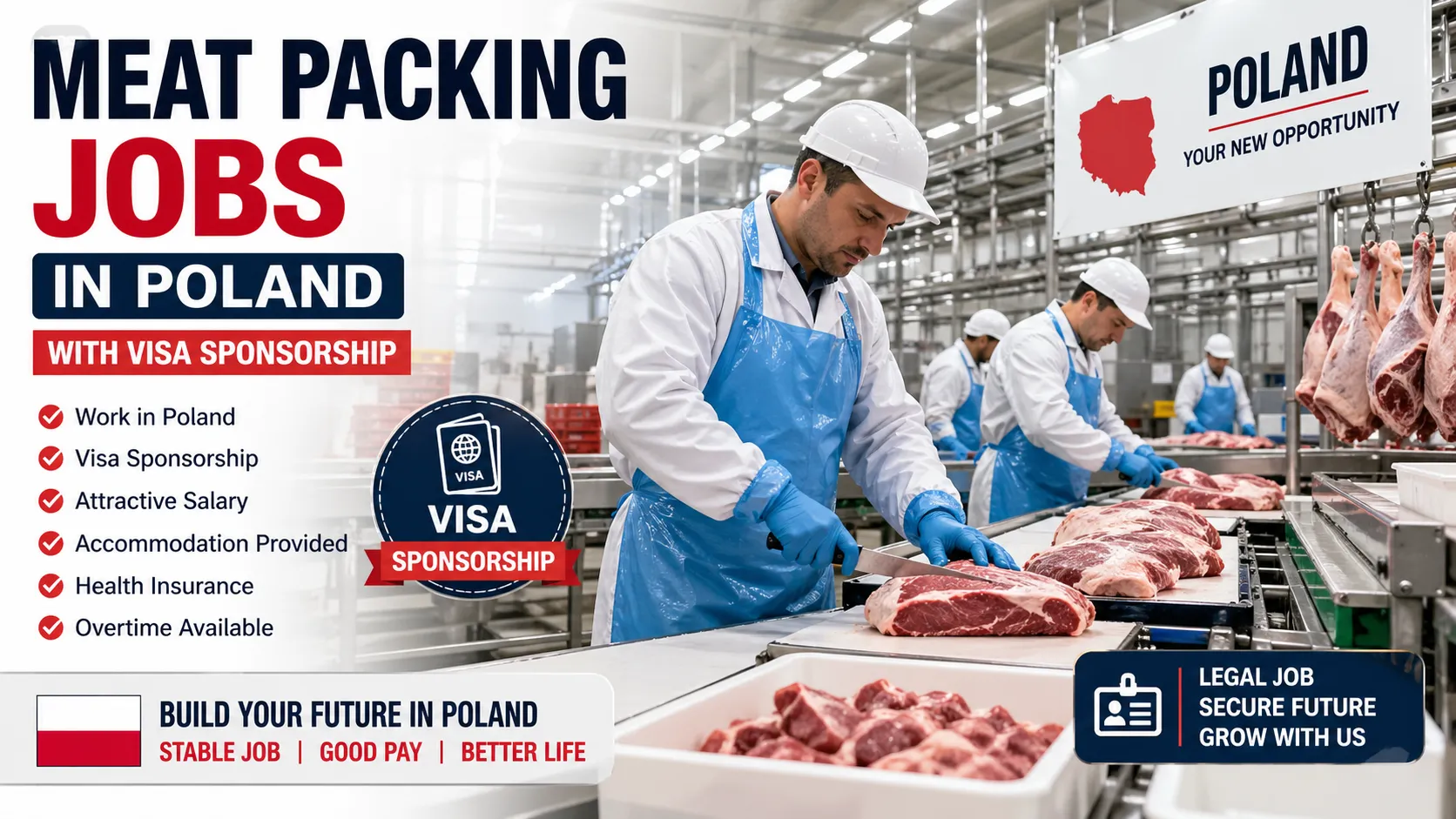 Meat Packing Jobs in Poland with Visa Sponsorship 2026