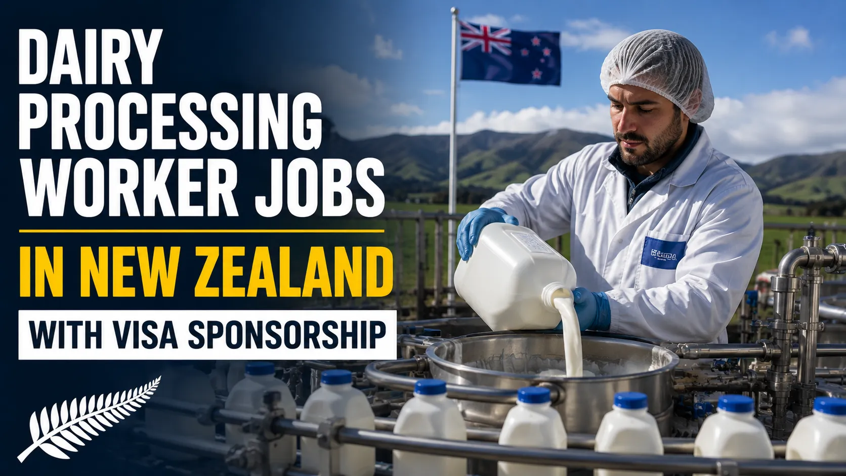 Dairy Processing Worker Jobs in New Zealand with Visa Sponsorship 2026
