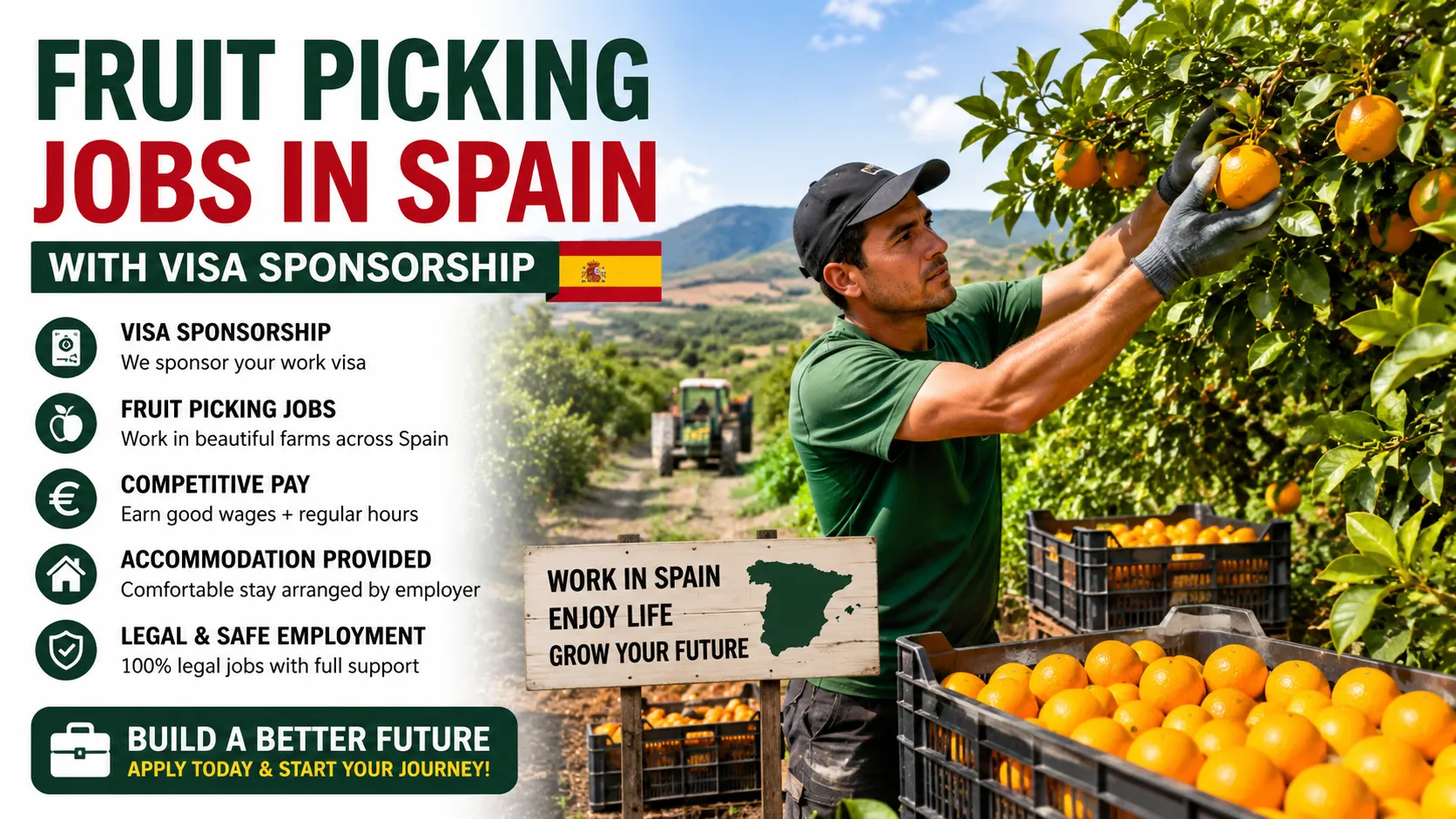 Fruit Picking Jobs in Spain with Visa Sponsorship 2026