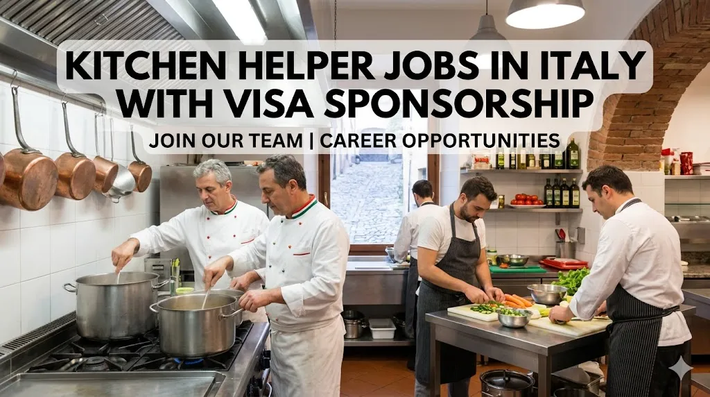 Kitchen Helper Jobs in Italy with Visa Sponsorship 2026