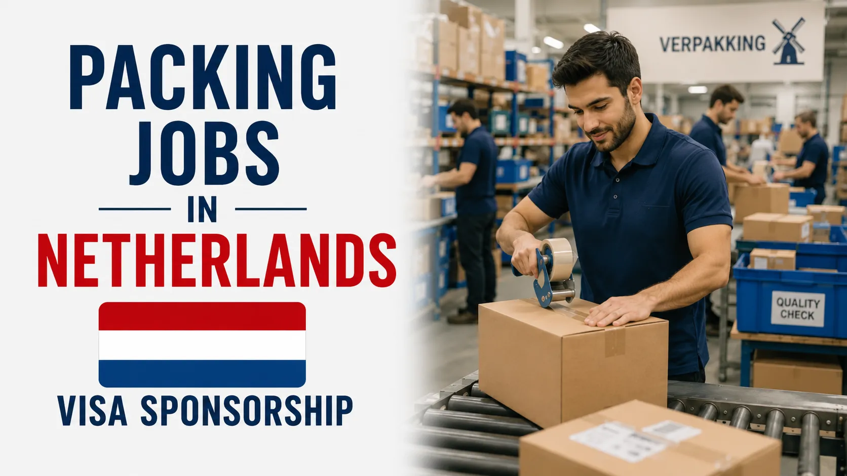 Packing Jobs in Netherlands with Visa Sponsorship 2026