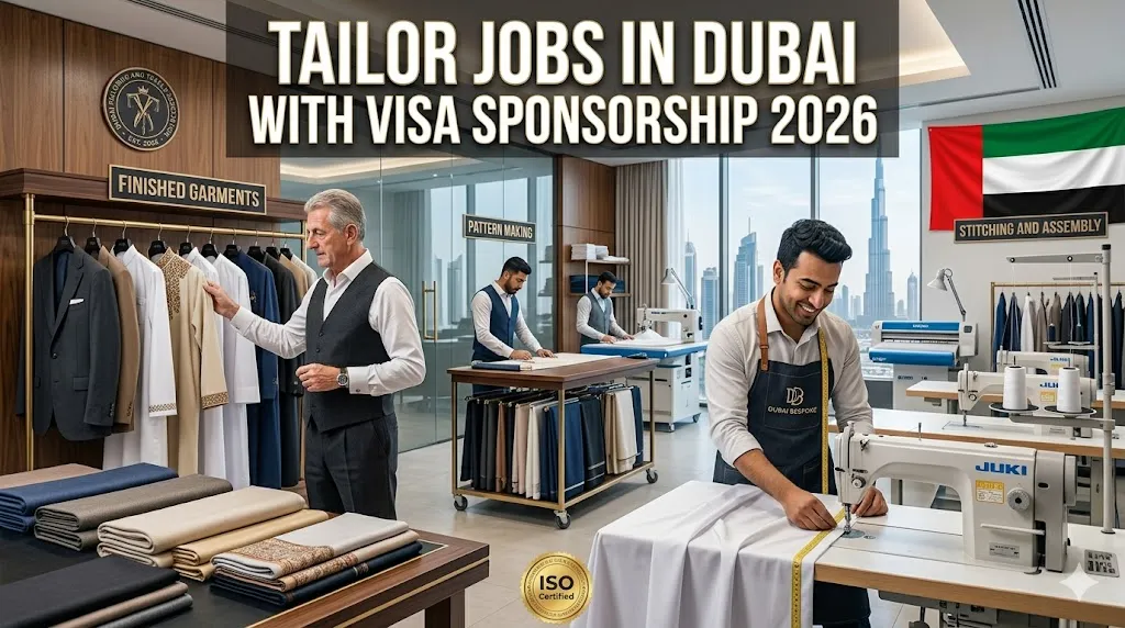 Tailor Jobs in Dubai with Visa Sponsorship 2026