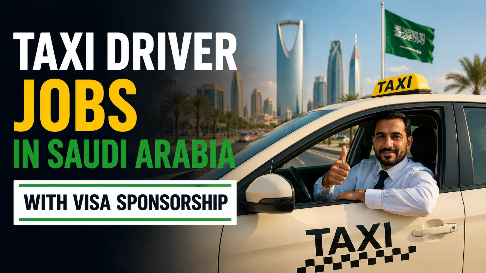 Taxi Driver Jobs in Saudi Arabia with Visa Sponsorship 2026