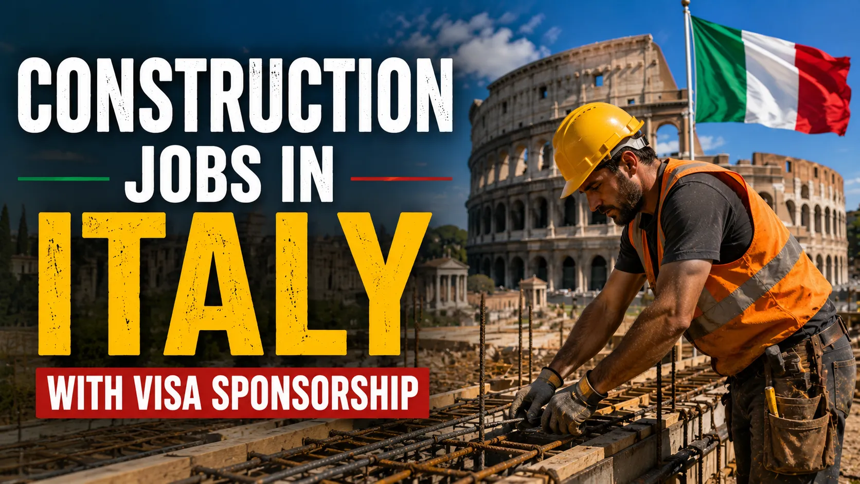 Construction Jobs in Italy with Visa Sponsorship 2026