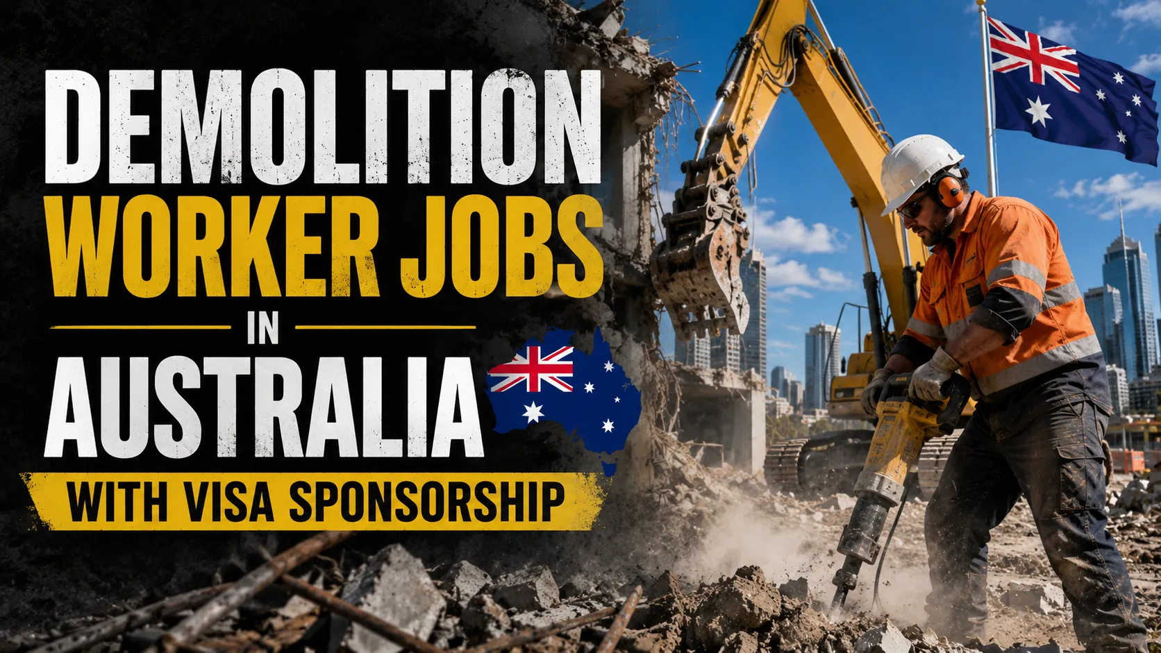 Demolition Worker Jobs in Australia with Visa Sponsorship 2026