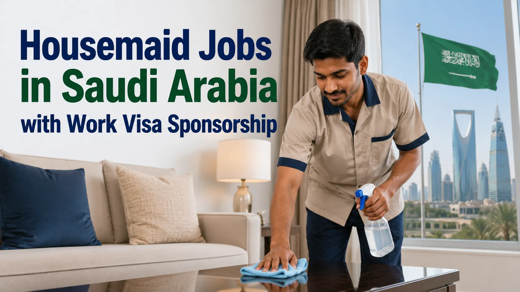 Housemaid Jobs in Saudi Arabia with Work Visa Sponsorship 2026