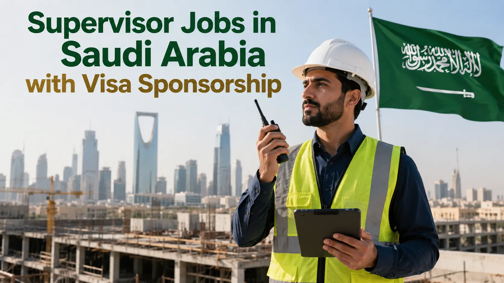 Supervisor Jobs in Saudi Arabia with Visa Sponsorship 2026